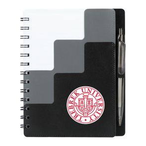 Custom 5" x 7" Recycled Pace Spiral Notebook w Pen