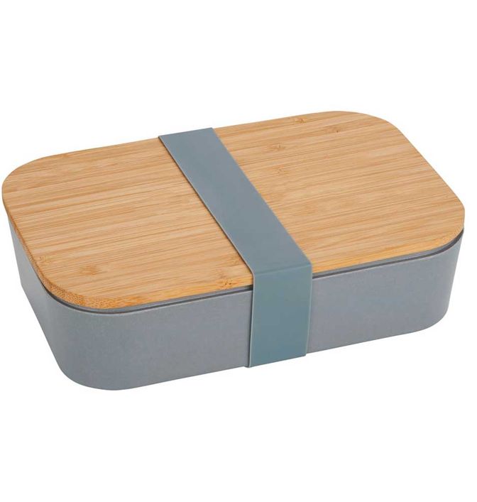 Custom Bamboo Fiber Lunch Box with Cutting Board Lid | Design Online
